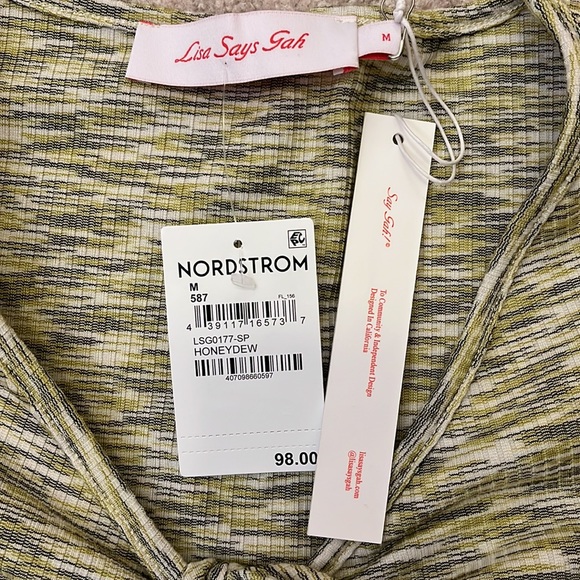 Lisa Says Gah | Dresses | New Lisa Says Gah Lotta Long Sleeve Ribbed Space Dye Minidress ...